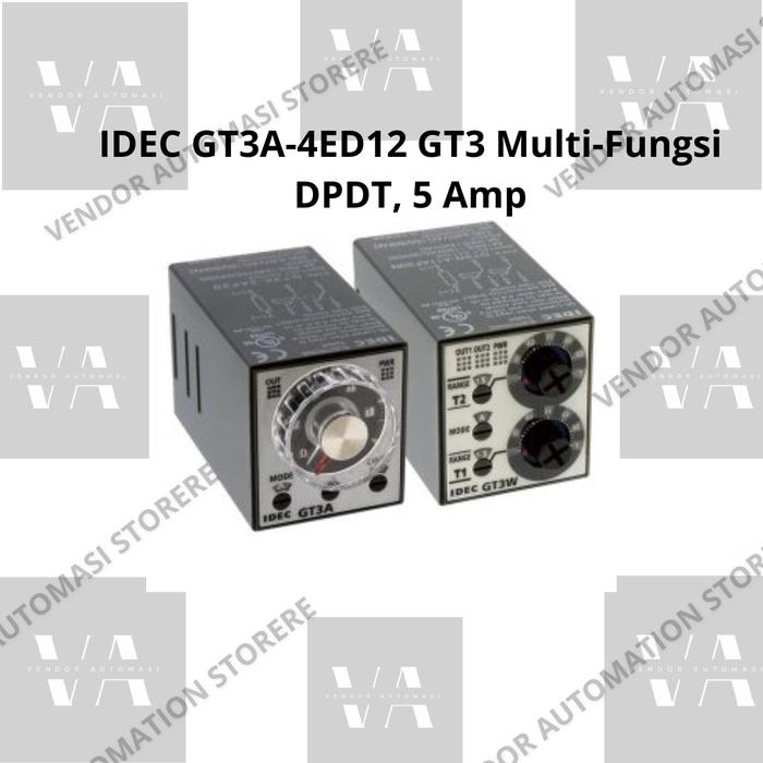 Jual IDEC GT3A-4ED12 GT3 MULTI- FUNGSI DPDT, 5 Amp TIMER G3A - Kab. Bekasi - Vendor Automasi ...