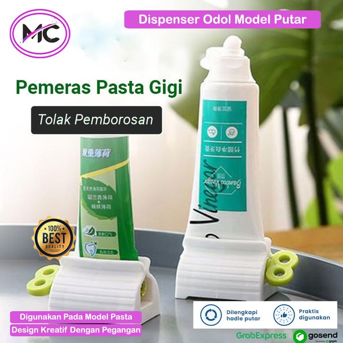 Jual Dispenser Pasta Gigi Odol Modern Model Roll Putar Pencetan ...