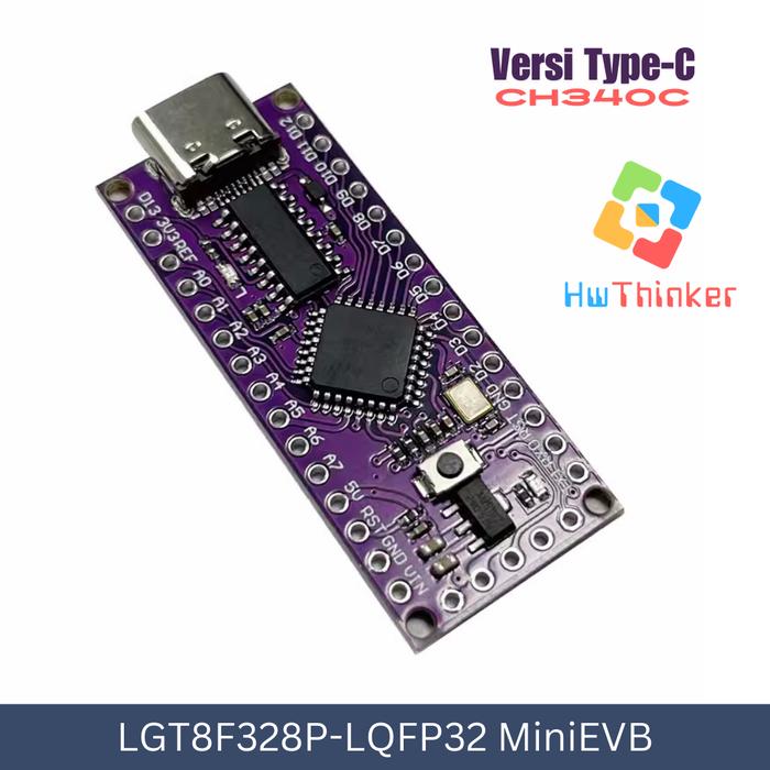 Jual LGT8F328P-LQFP32 MiniEVB TYPE-C pengganti Arduino Nano V3.0 - EVB ...