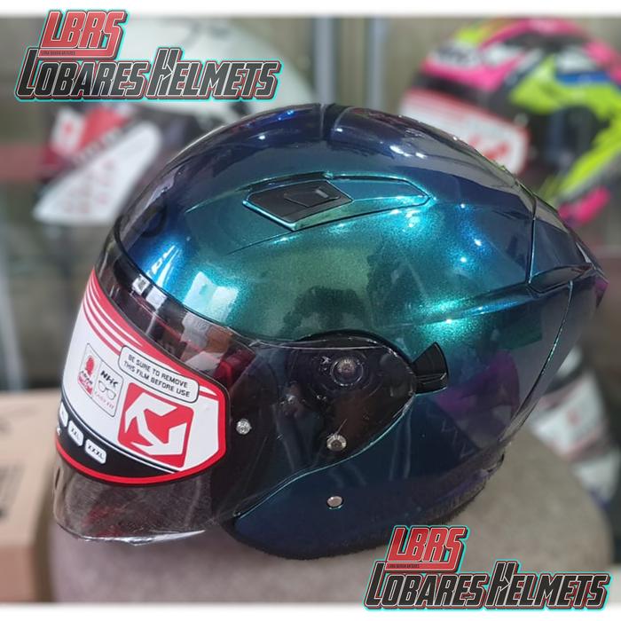 Jual nhk s1 gp pro Chameleon BLUE GREEN - Kota Bogor - Lobares Helm ...