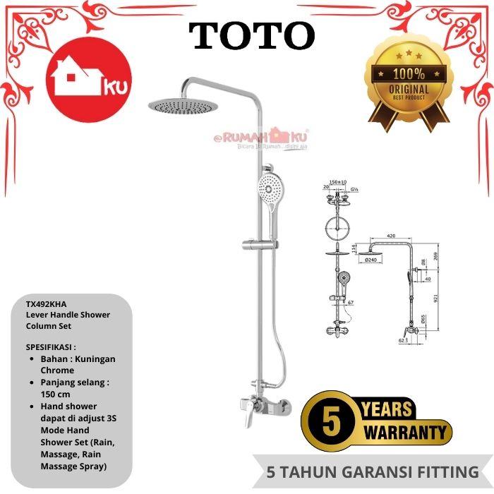 Promo Shower Column Set TOTO TX492KHA Shower Set Panas Dingin Cicil 0% 3x - Jakarta Barat ...