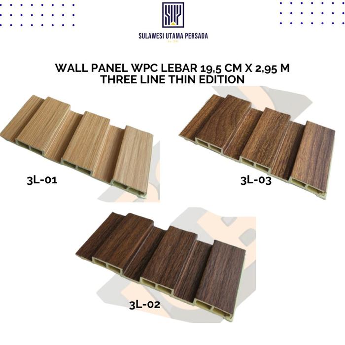 Jual Wall Panel WPC Dinding Lebar 19,5 cm x 2,95 M THIN SERIES - 3L-03 ...