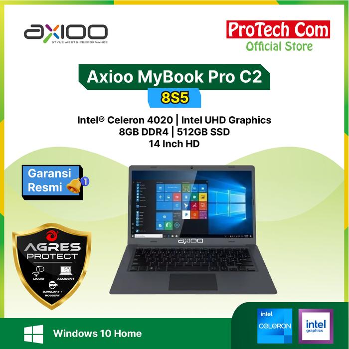 Promo LAPTOP TKDN AXIOO MYBOOK PRO C2 (8S5) 14 N4020 8GB 512GB W10PRO ...