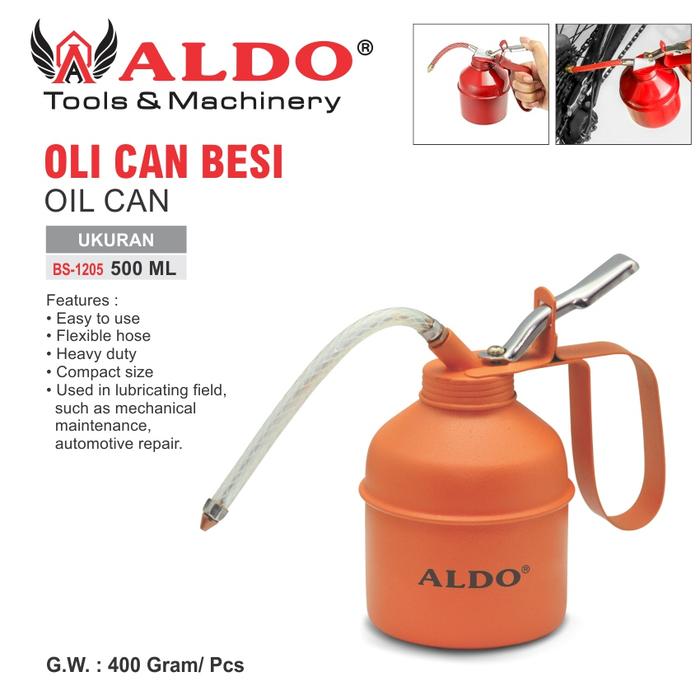 Jual OLI CAN BESI 500 ML BS-1205 / OIL CAN BESI / TEMPAT OLI / BOTOL ...