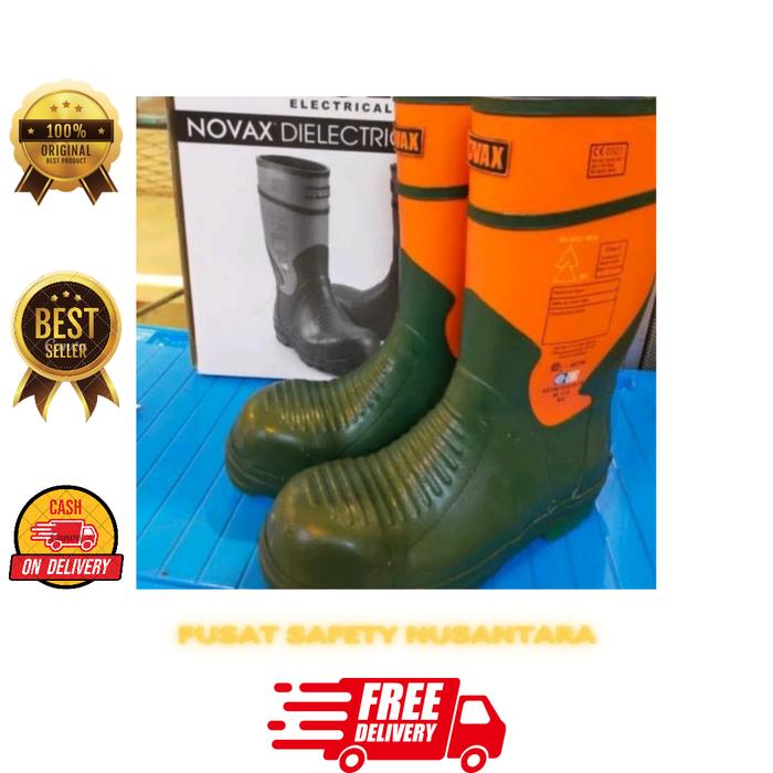 Jual Sepatu Safety BOOT LISTRIK NOVAX 20 KV / Sepatu Safety Boot Tahan ...