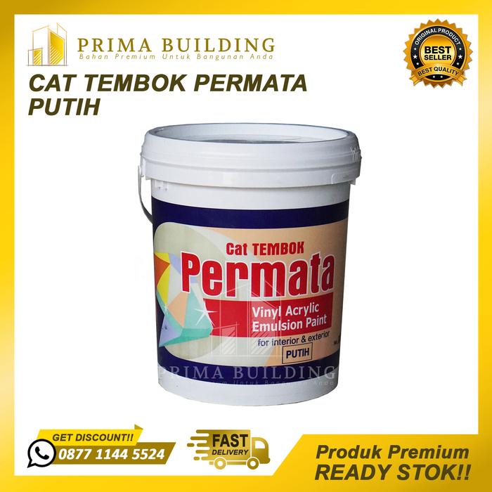 Jual Cat Tembok Permata 20 kg warna putih / 20kg - Kota Tangerang Selatan - Prima Building ...