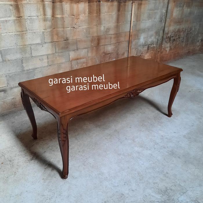 Jual meja makan minimalis jati, meja makan ukiran jepara kayu jati ...