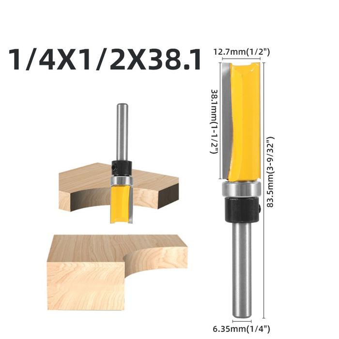 Jual Mata Router FLUSH Trim Bottom Bearing Shank 6,35mm - 38 mm - Kota ...