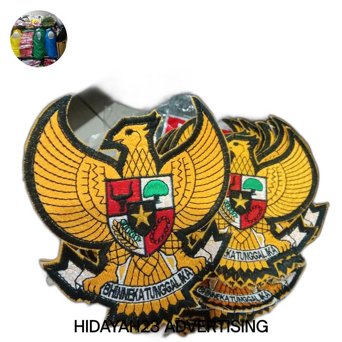 Jual emblem garuda 11 cm emblem garuda logo garuda bordiran komputer ...