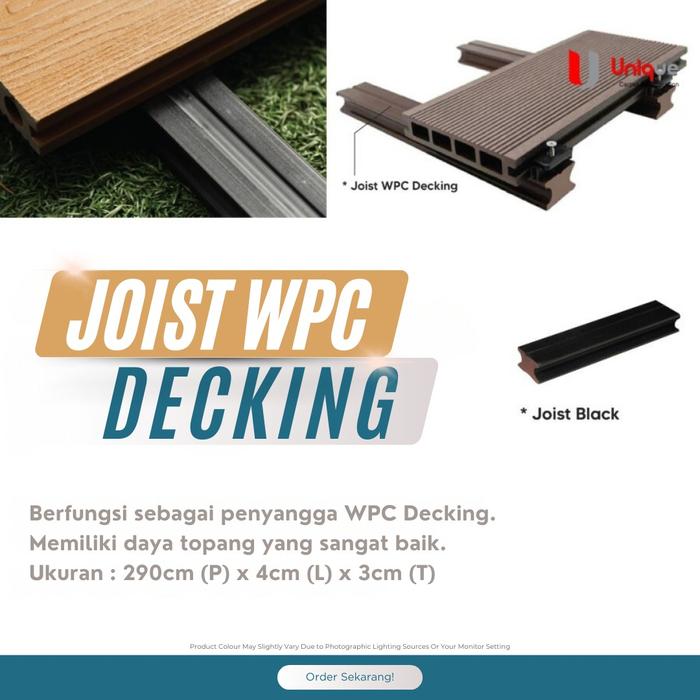 Jual Joist Aksesories Decking / Holo Rangka WPC / Reng WPC / Penyangga ...
