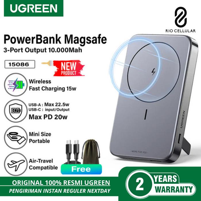 Jual UGREEN PowerBank Magsafe Wireless Magnetic Fast Charging 20w ...