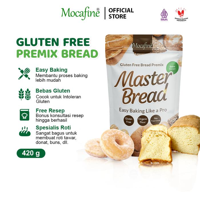 Promo Gluten Free Bread Flour MOCAFINE Tepung Premix Roti Donat - 420 ...