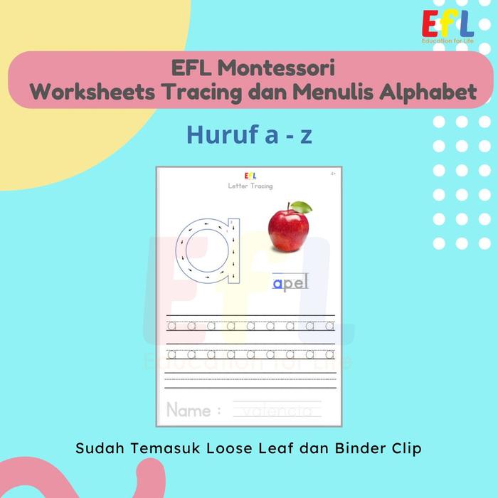 Jual EFL_Worksheets Tracing dan Menulis Alphabet - Jakarta Barat - EFL ...