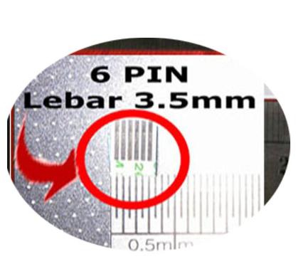 Jual Kabel Flexible Switch Power Asus 6 Pin Lebar 3.5mm Bolak-balik ...
