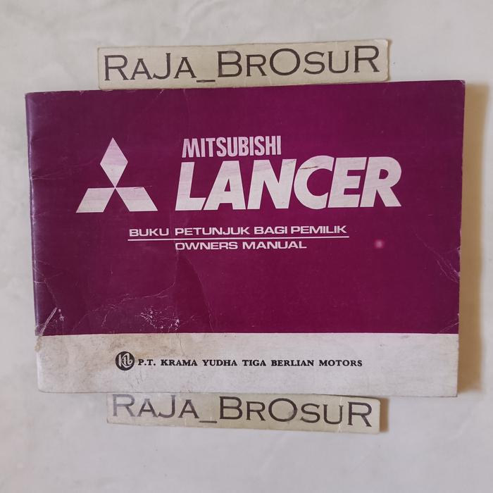 Jual Owners Manual book/Buku petunjuk pemilik Mitsubishi Lancer SL 1981 ...