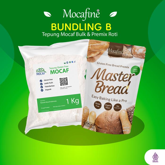 Promo Bundling Master Bread & Tepung Mocaf - Gluten Free - Bread Flour ...