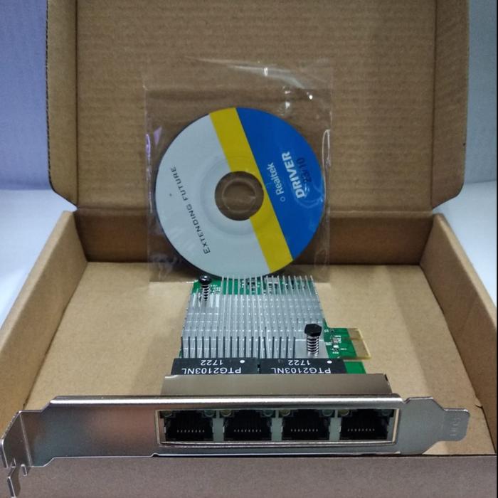 Jual Pci Express Gigabit Lan 4 Port Netline |lan Card Pcie Gigabit 4 ...