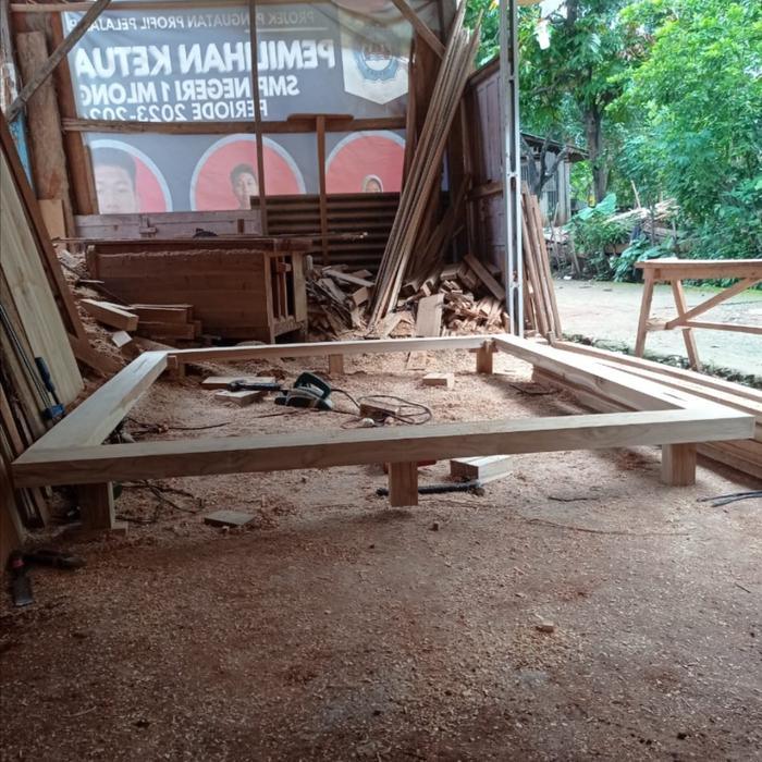 Promo Dipan Ranjang Tempat Tidur Minimalis Lesehan Jati Grade A - Sudah ...
