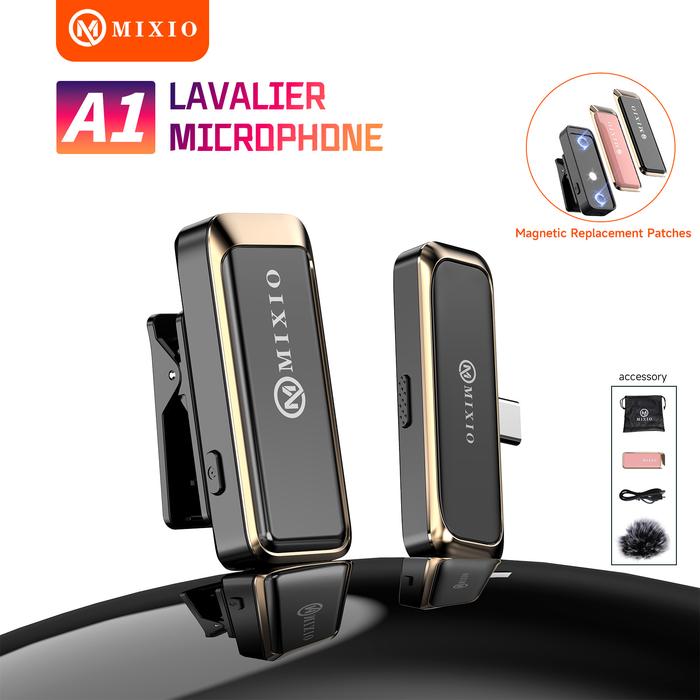 Promo MIXIO S12Pro S11Pro Microphone Wireless Mic clip on Live Lavalier ...