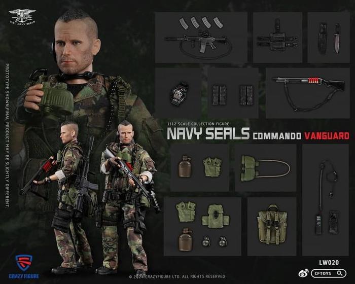 Jual Crazy Figure 1/12 Scale Navy Seals Commando Vanguard - Jakarta ...