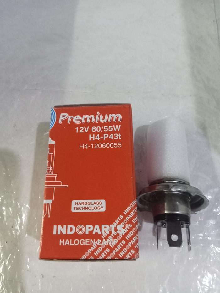 Jual HALOGEN BULB HEADLAMP MOTOR 12V60/55 W ALL TYPE INDOPARTS - Kota ...