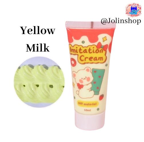 Jual (No Spuit) Deco Cream 50ml Liquid Clay | Simulation Cream Material ...