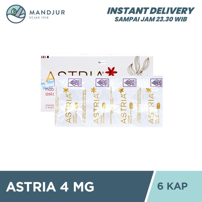Promo Astria 4 mg 6 Kapsul - Suplemen Daya Tahan Tubuh - Jakarta Pusat ...
