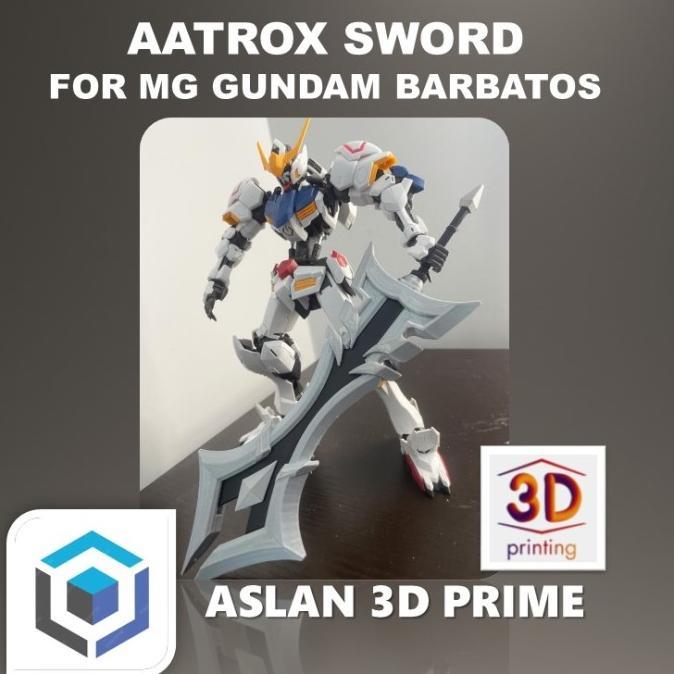 Jual AATROX SWORD FOR MG GUNDAM BARBATOS GUNPLA Custom Color 3D Print ...