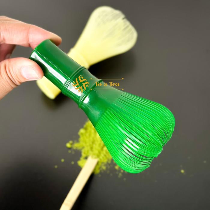 Jual Premium Bamboo Matcha Whisk - Tea Whisk - Chasen - silicone hijau ...