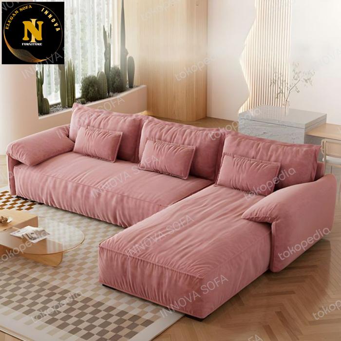 Promo sofa Modern kebutuhan Ruang Tamu Keluarga Sofa empuk Minimalis ...