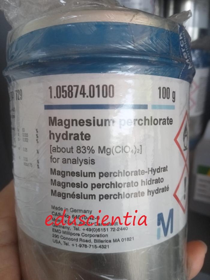 Jual Magnesium perchlorate hydrate for analysis, 100 gr, MERCK, 105874, HARGA SPECIAL - Jakarta ...
