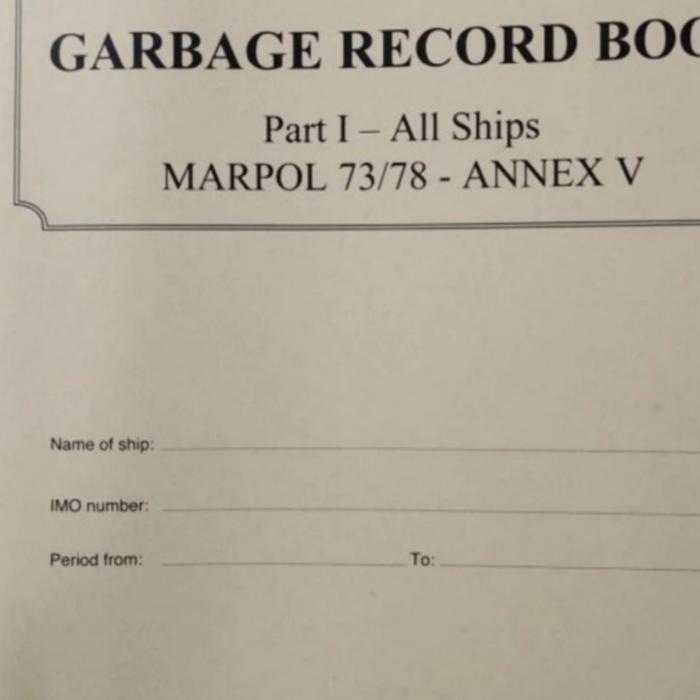 Jual Garbage Record Book Part 1 All Ships Buku Catatan Sampah ...