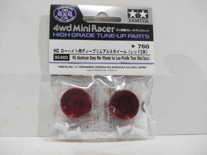Jual Hg Aluminum Deep Rim Wheel (red)- 95403 Tamiya - Jakarta Utara ...