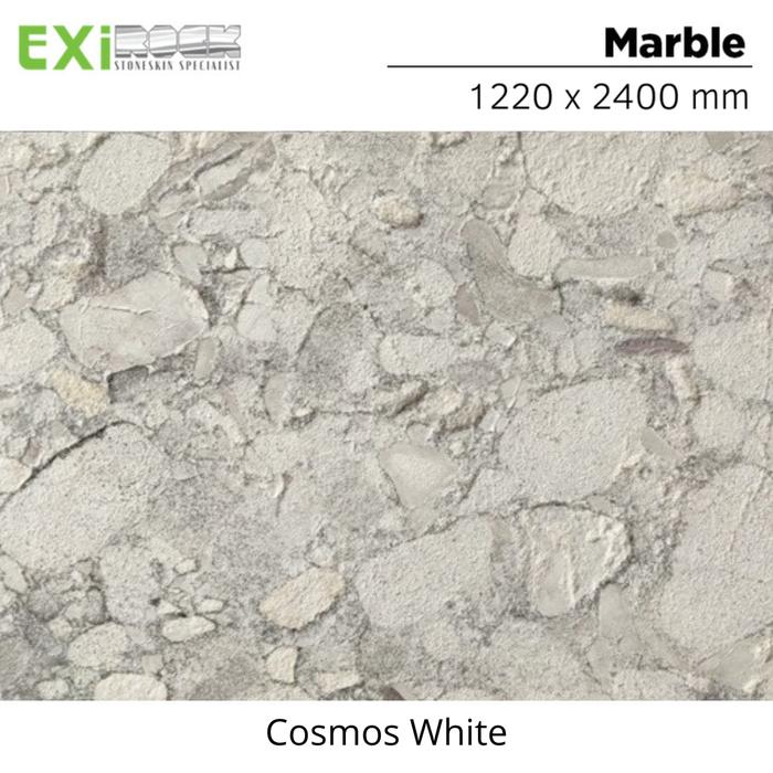 Jual Exirock Wall Panel Marble Cosmos White | Stone Veneer - Batu Fiber ...