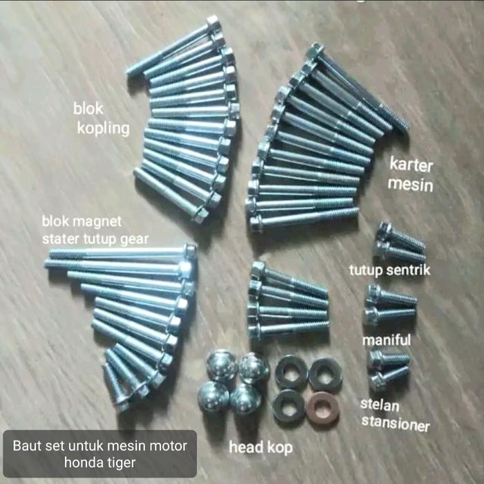Jual BAUT SET LENGKAP UNTUK MESIN MOTOR HONDA TIGER - Kab. Bandung - ACS STORE BIKE | Tokopedia