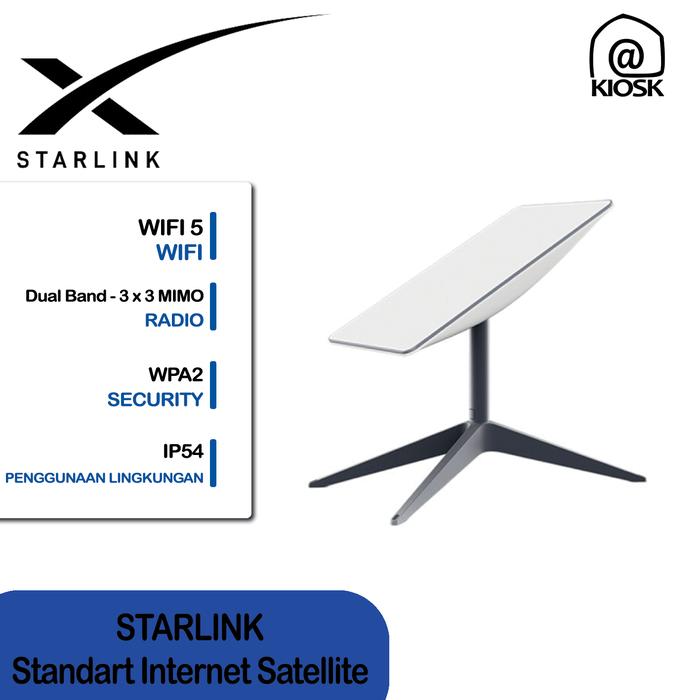 Promo STARLINK Standard Internet Kit Satellite Antenna & WiFi Router ...