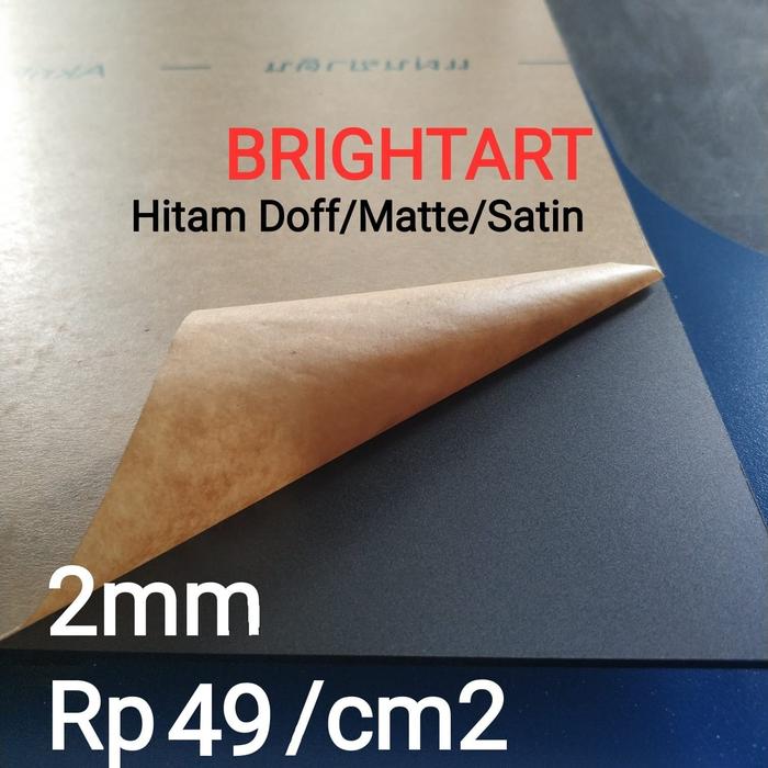 Jual Akrilik lembaran hitam doff 2mm potongan custom, Akrilik satin ...