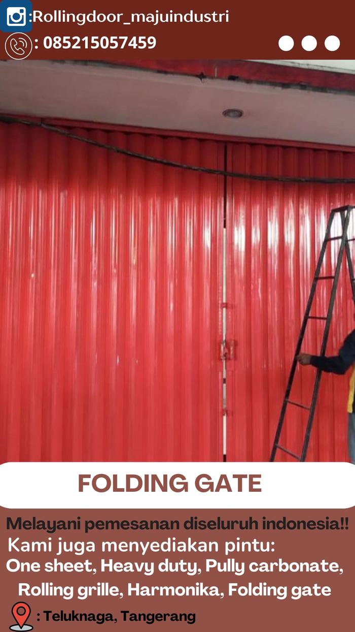 Jual Pintu baja folding gate cocok untuk rumah garasi/ruko toko - Kab ...