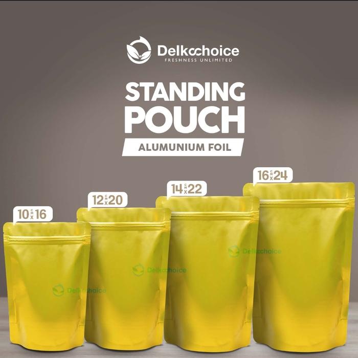 Jual STANDING POUCH ALUMINIUM FOIL PLASTIK KEMASAN ALUMUNIUM MAKANAN ...