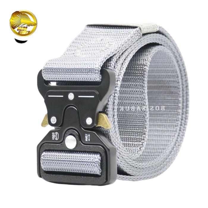 Jual SABUK PRIA SABUK TAKTIKAL SABUK KANVAS KEPALA BESI ORIGINAL - Abu ...