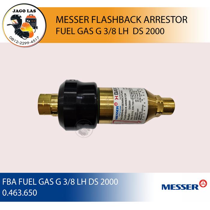 Jual Flashback Arrestor Fuel Gas G 3/8 LH DS2000 MESSER ORIGINAL ...