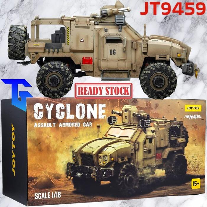 Jual JOYTOY Military 1/18 Cyclone Assault Armored Car JT9459 Sand ...