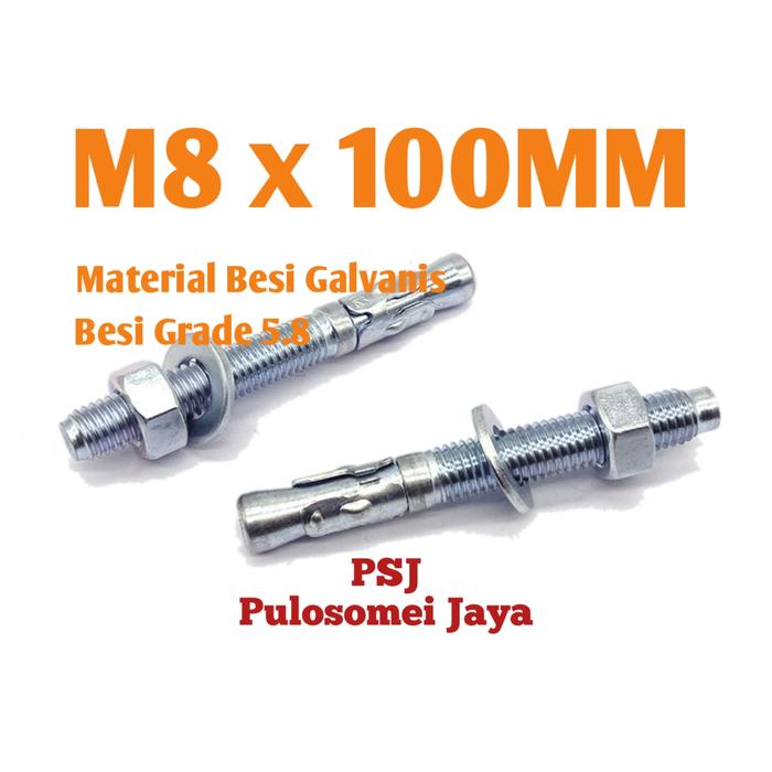 Jual Angkur Trubolt M8 x 100 / Wedge Anchor M8 x 100 Galvanis - Kota Tangerang - PULO SOMEI JAYA ...