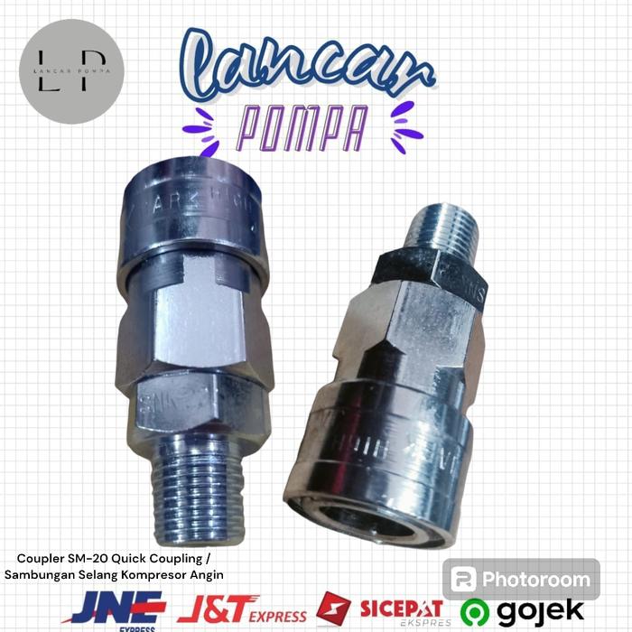 Jual Coupler SM-20 Quick Coupling / Sambungan Selang Kompresor Angin ...