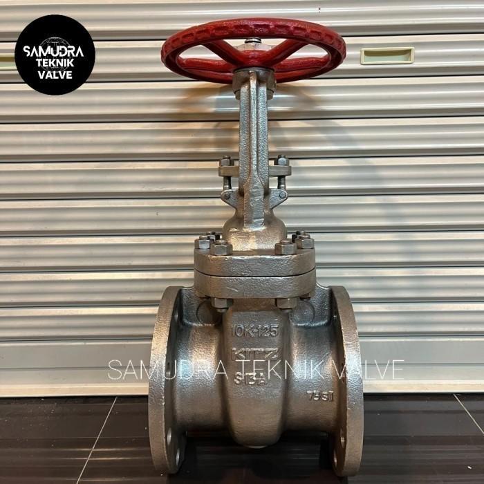 Jual GATE VALVE KITZ 4" INCH FLANGE JIS 10K STAINLESS STEEL 304 S13A ...