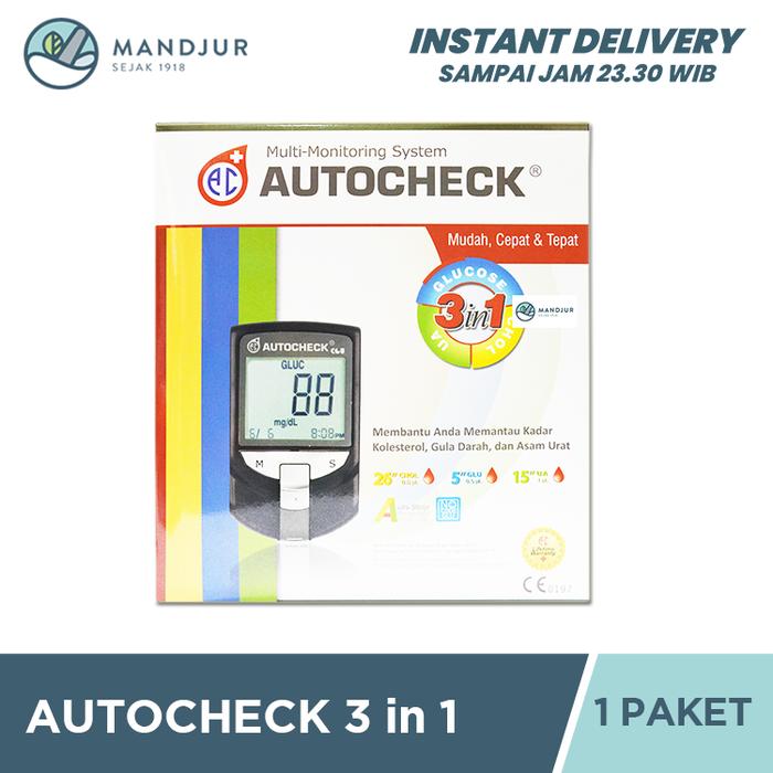 Jual Autocheck 3in1 Alat Test Kolesterol, Gula Darah, Asam Urat ...