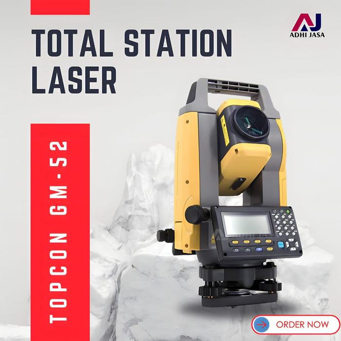 Jual Total Station Topcon GM52 Laser Fullset Original Product Topcon GM ...
