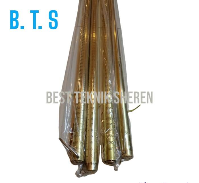 Jual Stick Sounding Kuningan 1 Meter -- Tongkat Alat Ukur Tangki BBM ...
