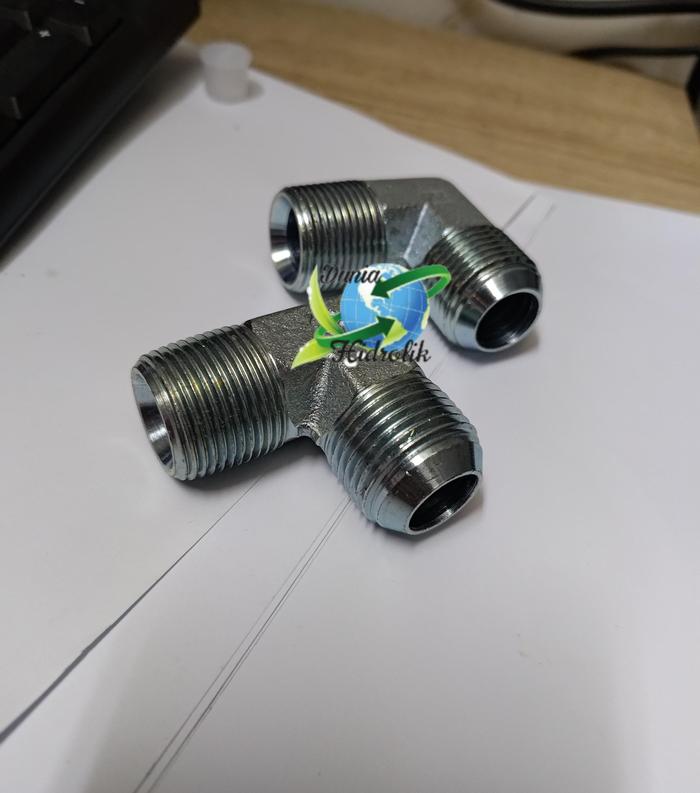 Jual Elbow Nepel 3/4 NPT x 3/4 JIC / Elbow Nepple Hidrolik 3/4 NPT x 3/ ...