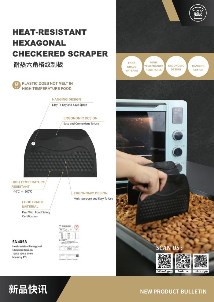 Jual Sanneng SN4058 - Heat Resistant Hexagonal Grid Scraper - Jakarta ...